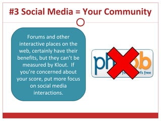 Tips to Improve Your Klout Score | PPT