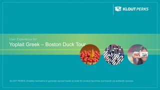Klout Perks_CPG User Flow | PDF