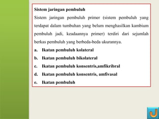 ANATOMI TUMBUHAN - BATANG | PPT