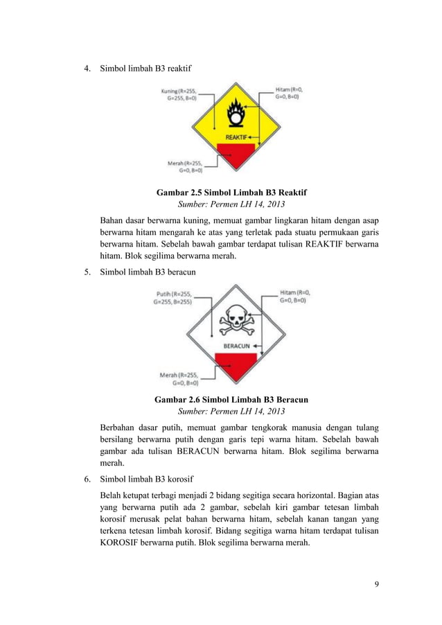 Simbol dan Lambang Bahan Berbahaya Beracun (B3) | PDF