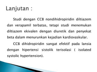 Klp 1 calcium channel blokers (cc bs) | PPT