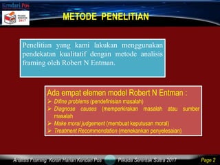 Persentase Analisis Framing | PPT