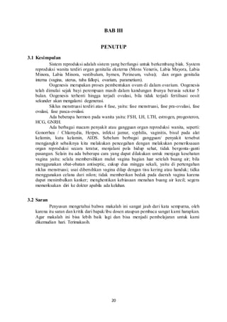 Klp 2 sistem reproduksi wanita | DOCX