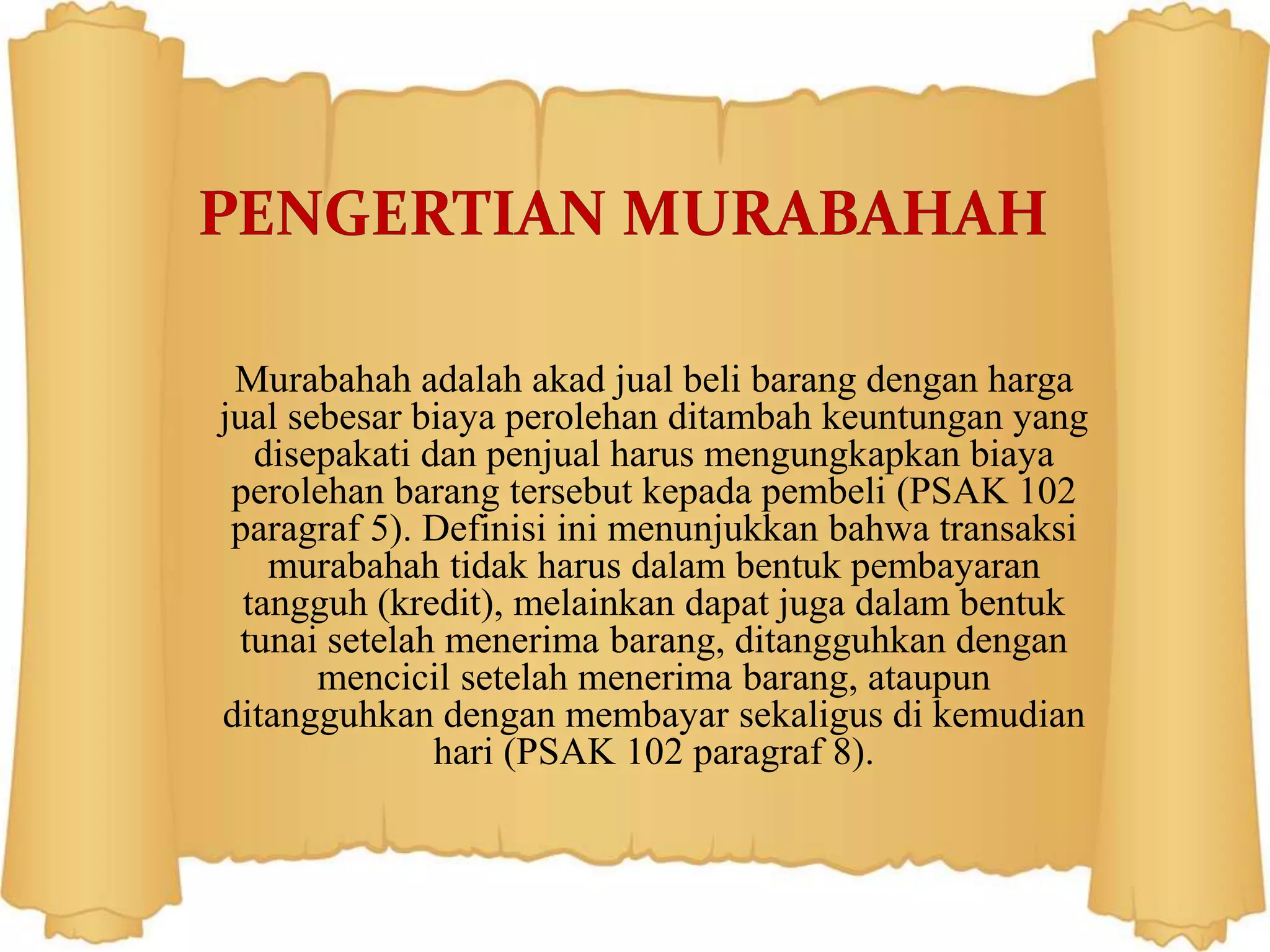 akuntansi syariah : akad murabahah | PPTX