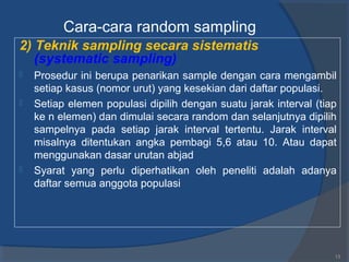 Teknik Pengambilan Sampel | PPT