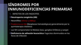INFECCIONES EN PACIENTES INMUNODEPRIMIDOS | PPTX