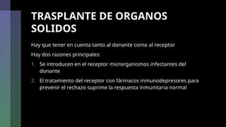 INFECCIONES EN PACIENTES INMUNODEPRIMIDOS | PPTX