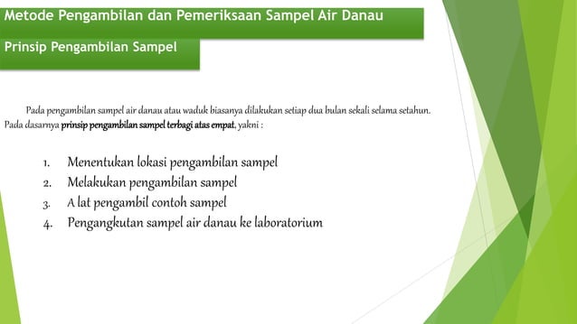 PPT Kimia Air - PEMERIKSAAN AIR DANAU | PPTX