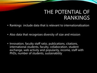 International University Rankings and Southeast Asia | PPTX