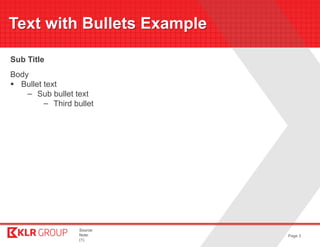 KLR Presentation | PPT