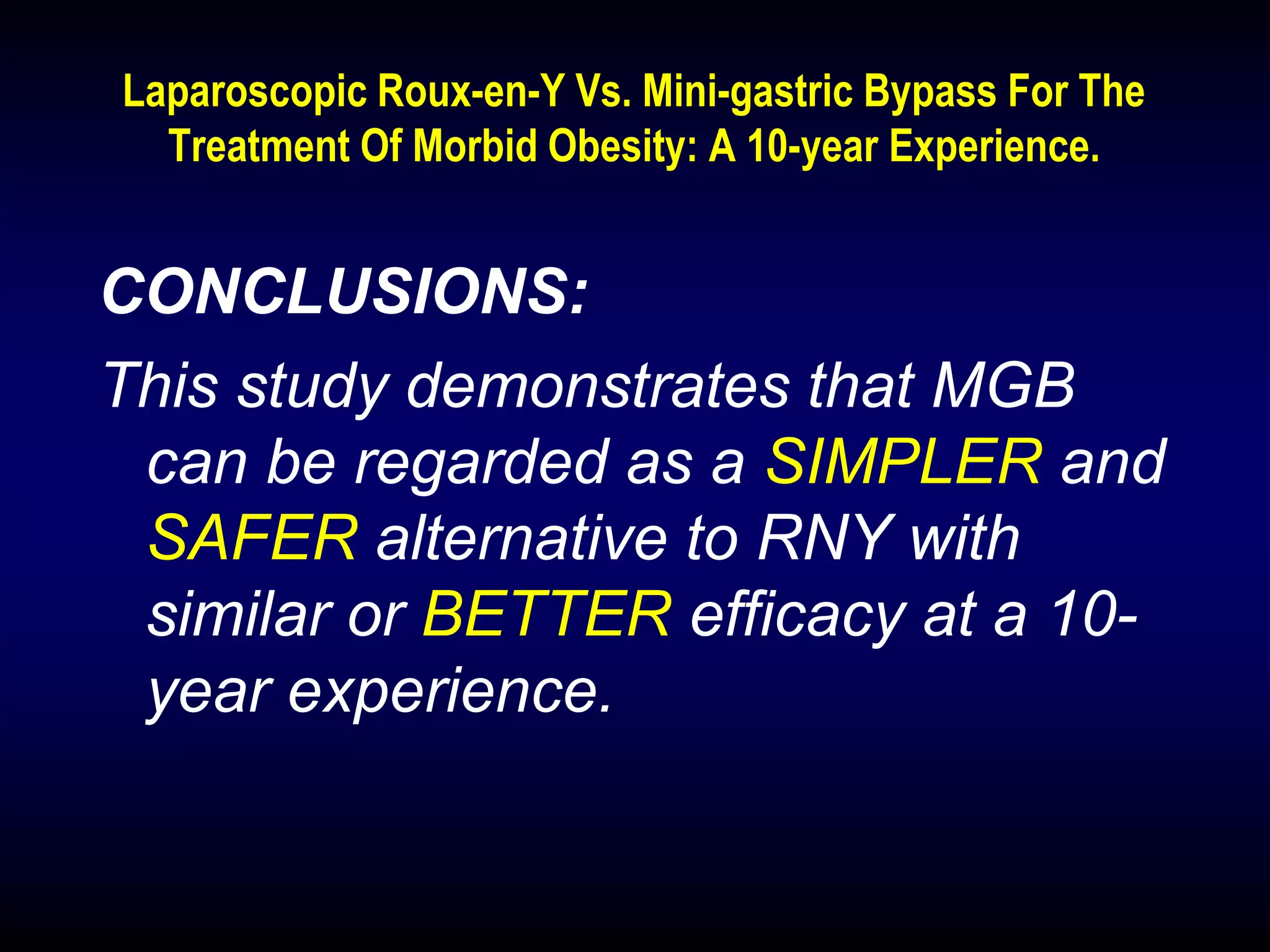 Kular Sleeve vs Mini-Gastric Bypass | PPTX