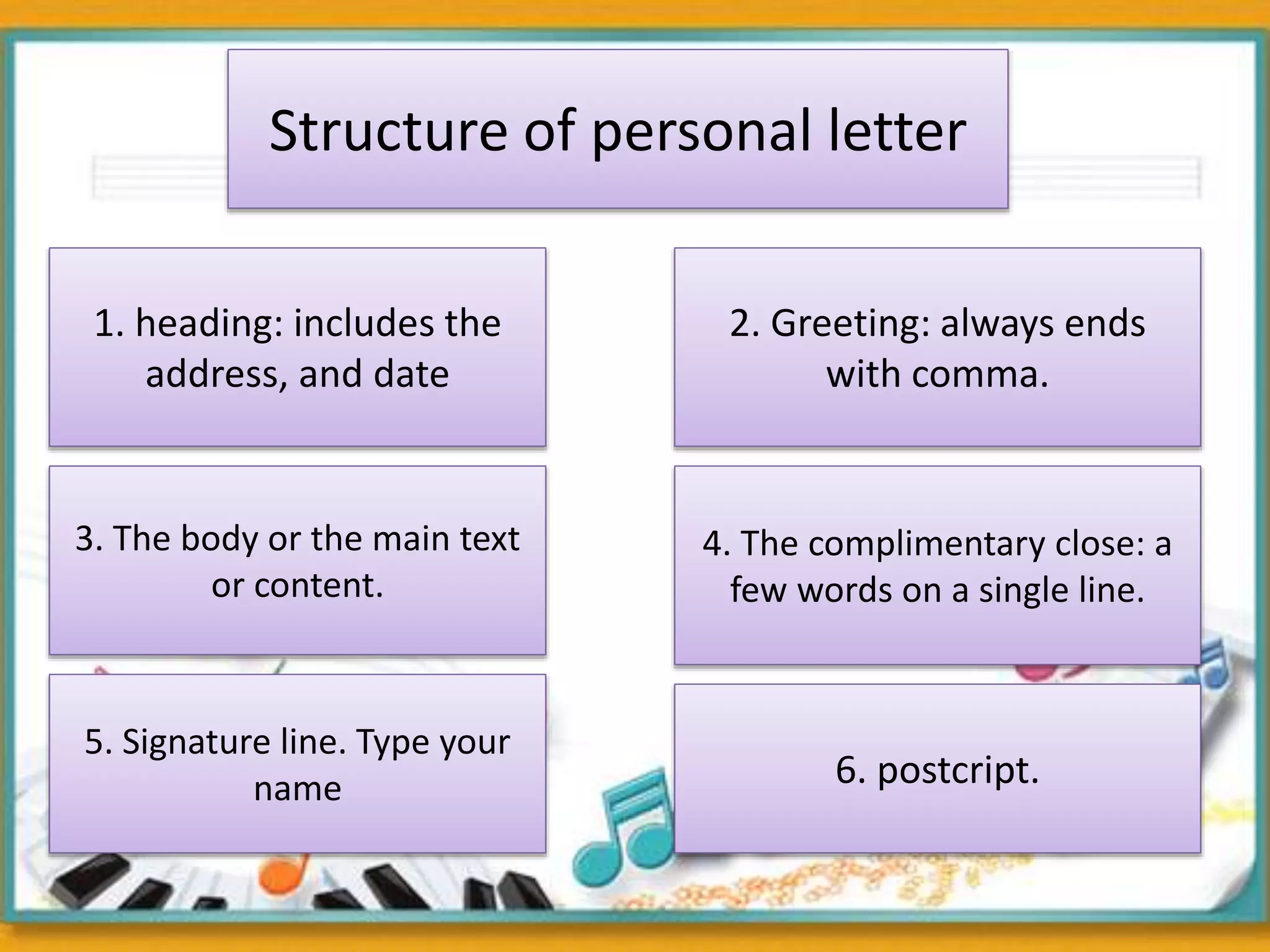 Kls 11 chapter 5 ( personal letter) | PPTX