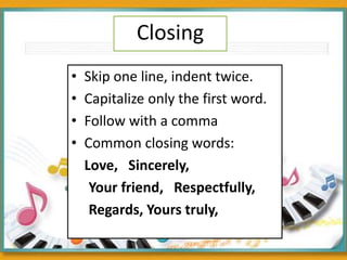 Kls 11 chapter 5 ( personal letter) | PPTX