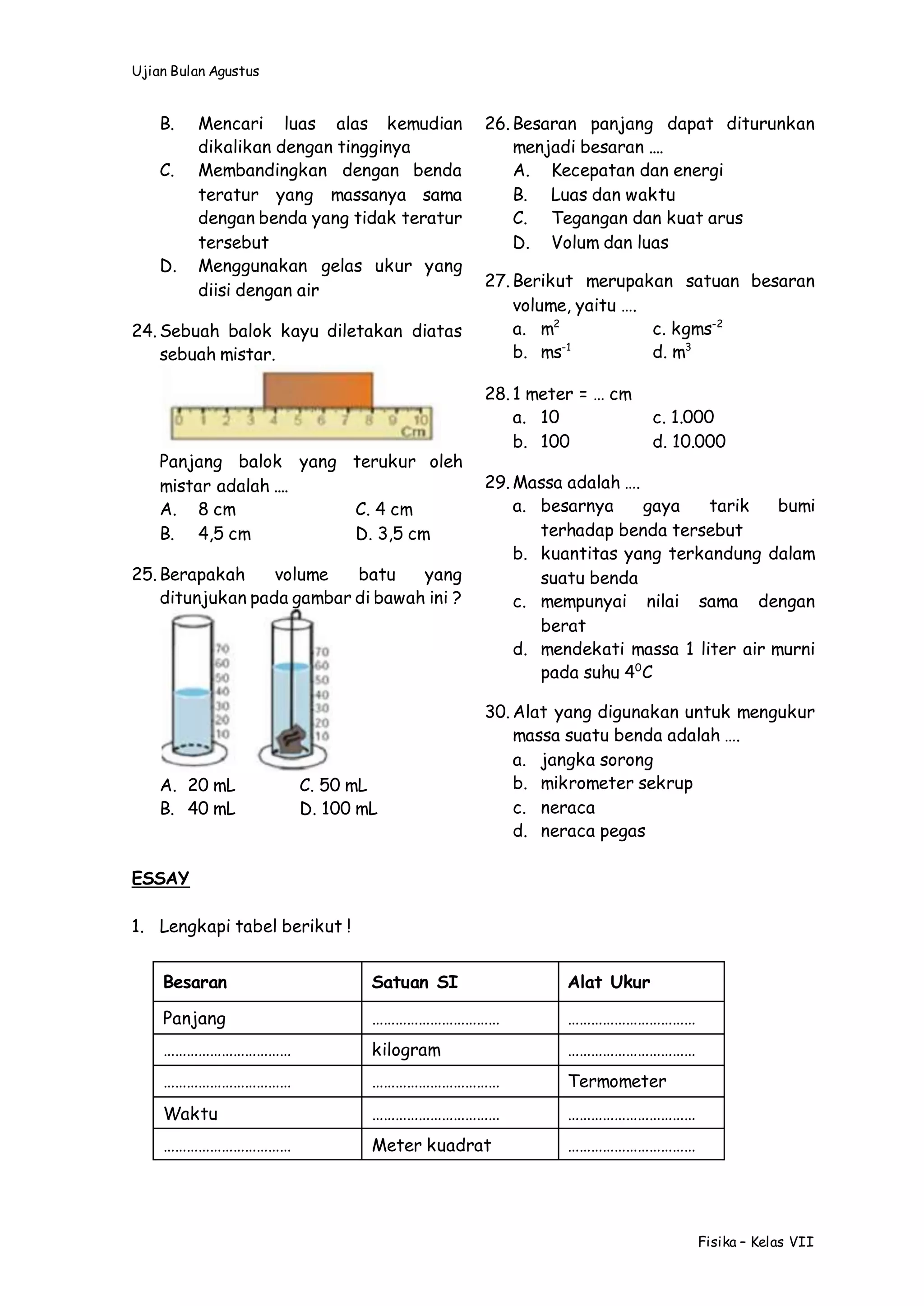 Kls 7 agus sem1 | DOCX