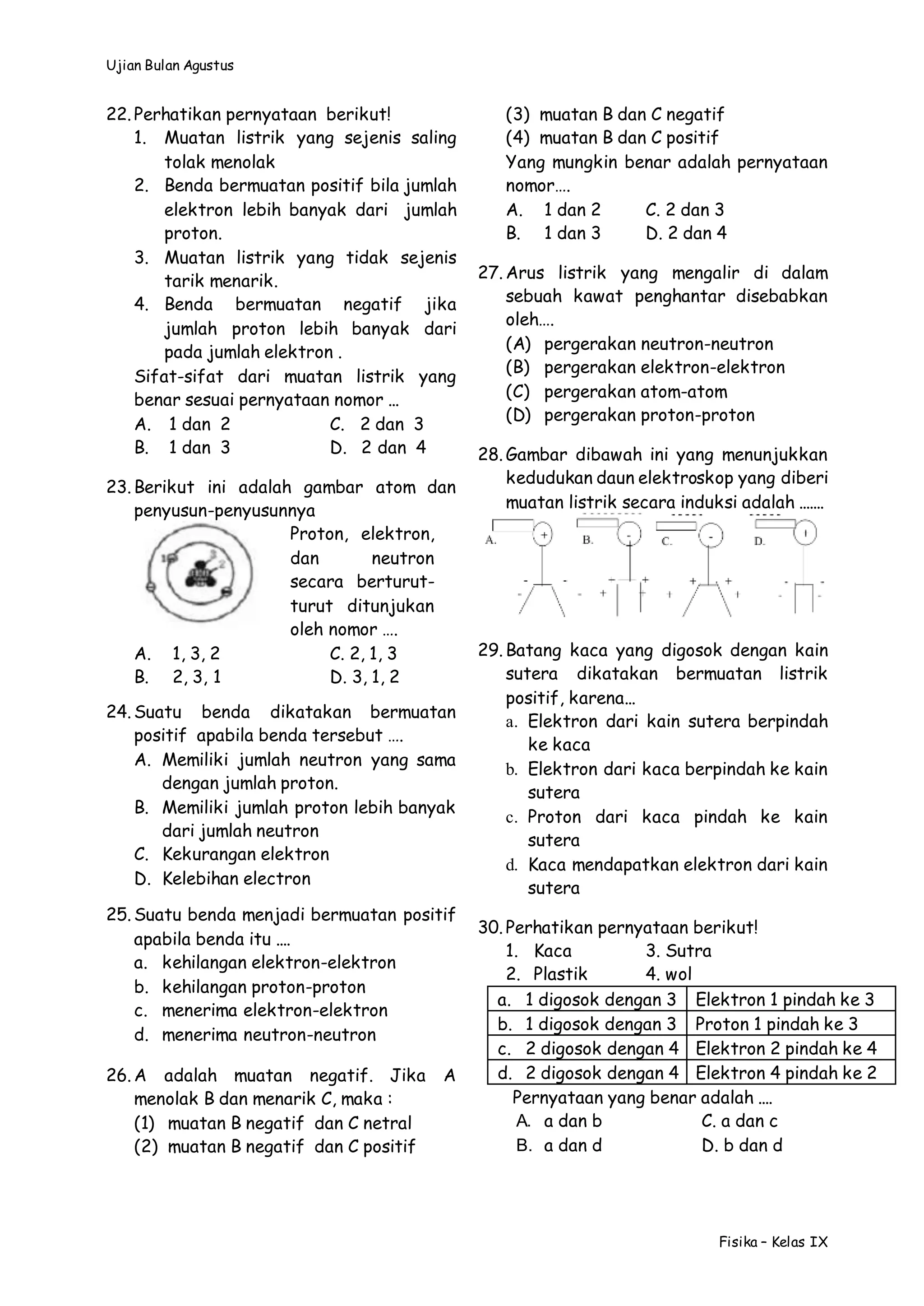 Kls 9 agus sem1 | DOCX