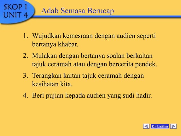 KL Skop 1 Unit 4.ppt untuk pembelajaran koko | PPT