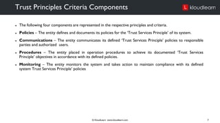 Service Organizational Control (SOC 2) Compliance - Kloudlearn | PPTX