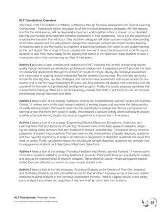 KLT TLC Leader Materials Set Excerpt | PDF