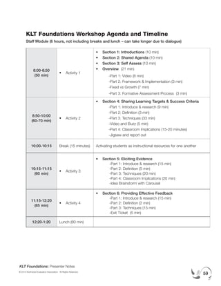 KLT TLC Leader Materials Set Excerpt | PDF