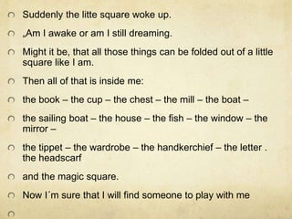 Kl the story of the little blue square klein | PPTX