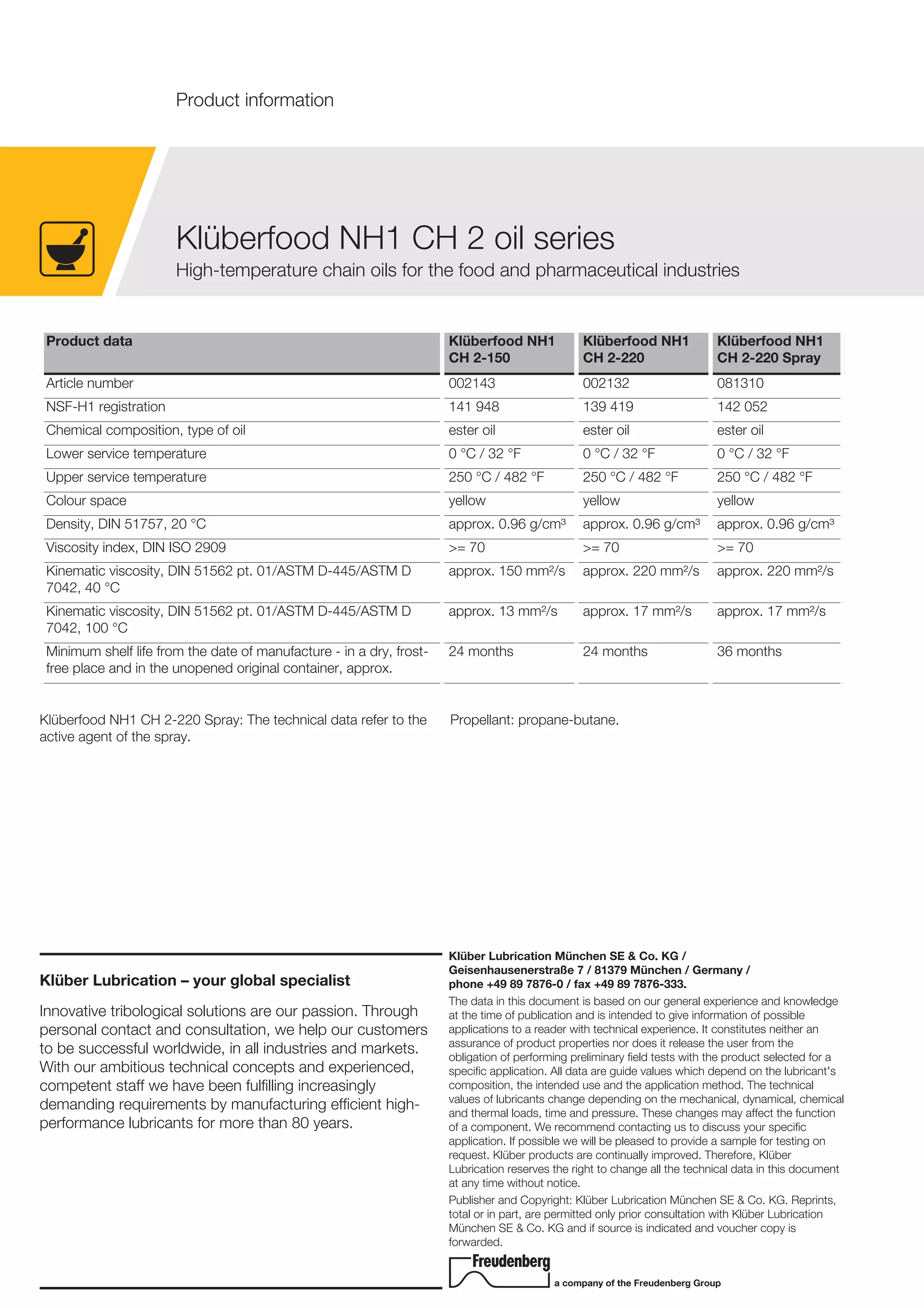 Kluberfood nh1-ch-2-series Mr Tùng - 0987 988 407 | www.khodaumo.com