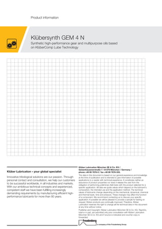 Klubersynth gem-4-series Mr Tùng - 0987 988 407 | www.khodaumo.com