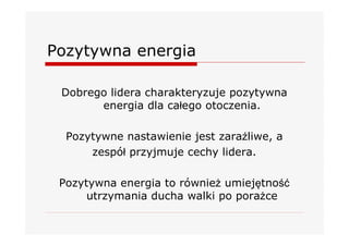 Kluczowe cechy lidera | PDF