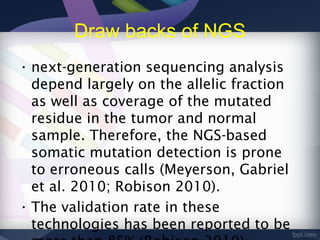 VALIDATION OF NGS SEQUENCING BY SANGER SEQUENCING | PPT