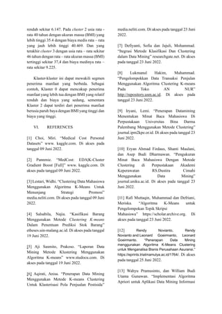 Clustering Biaya Kesehatan Menggunakan Algoritma K-Means | PDF