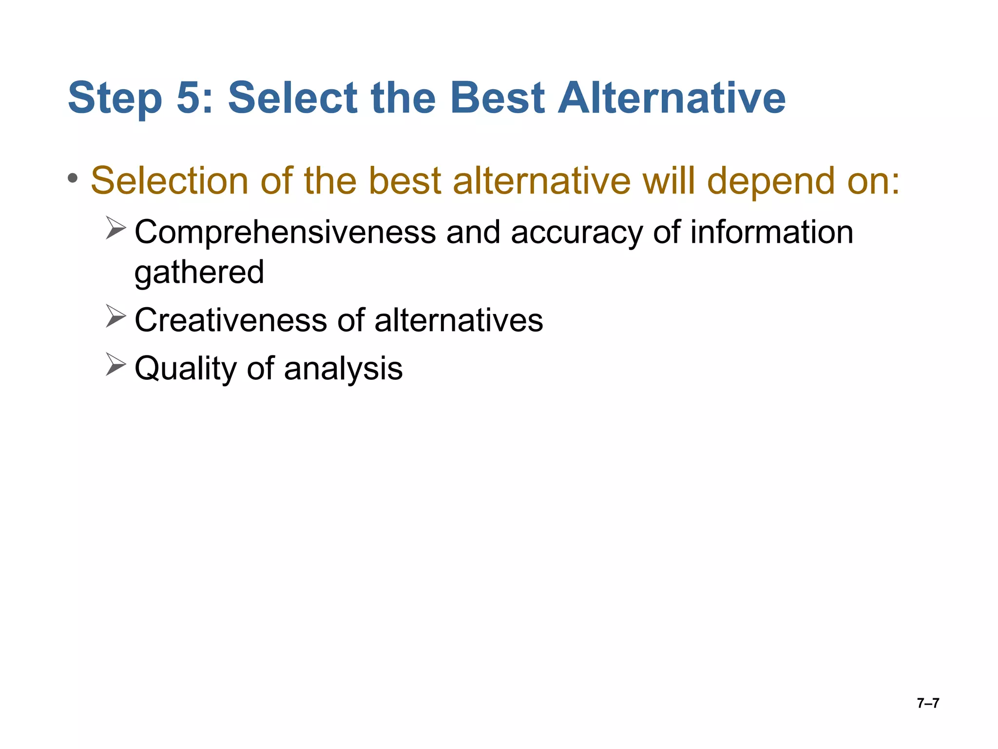 Decision making - ims davv | PPT