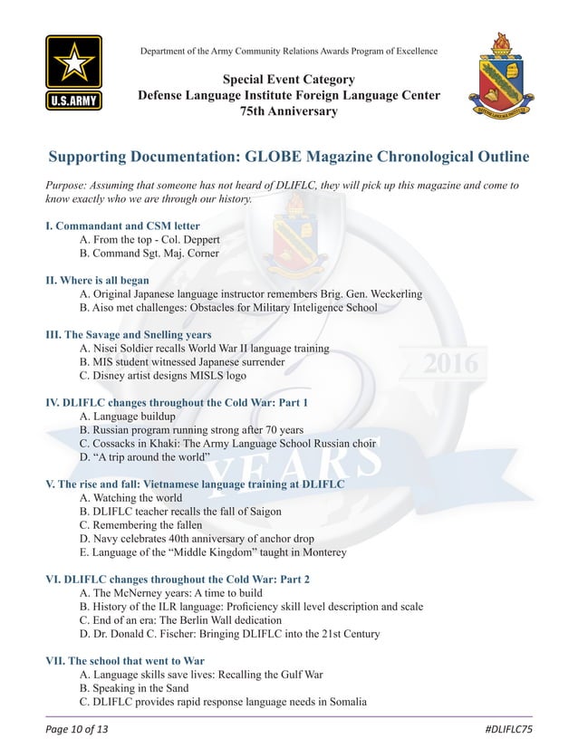 DLIFLC 75th Anniversary | PDF