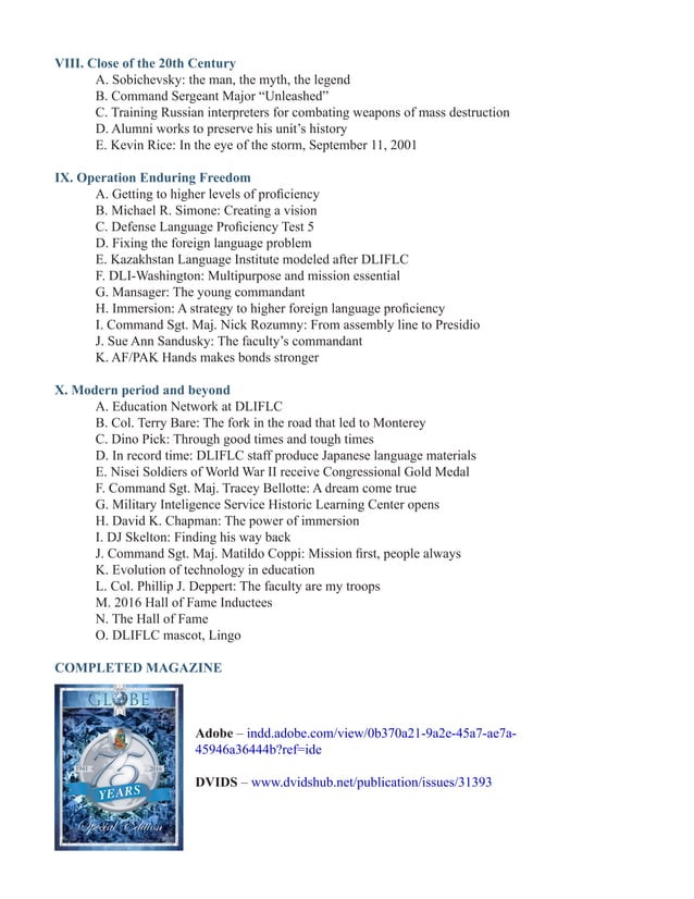 DLIFLC 75th Anniversary | PDF