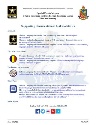 DLIFLC 75th Anniversary | PDF