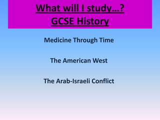History GCSE Option | PPTX
