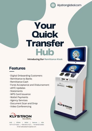 Klystron Global Self-service Kiosk Solutions | PDF