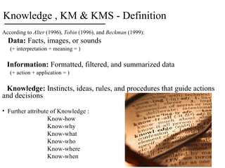 Knowledge Management | PPT | Business | Business and Finance