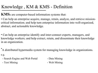 Knowledge Management | PPT | Business | Business and Finance
