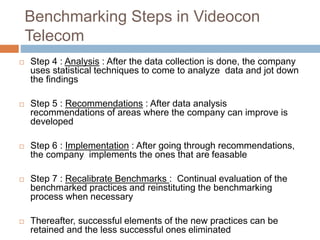 Benchmarking in Videocon Telecom | PPT