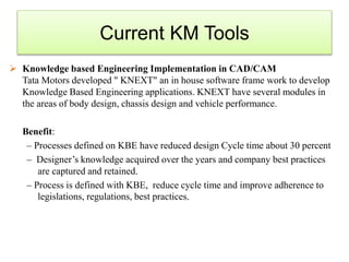 Knowledge Management in TATA Motors | PPTX