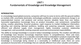 KM.pptx introduction to knowledge management | PPTX