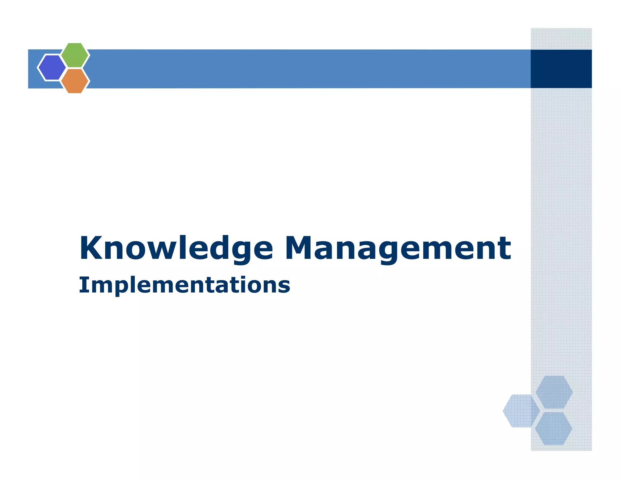 Knowledge Management: Best Practices for Organization | PDF