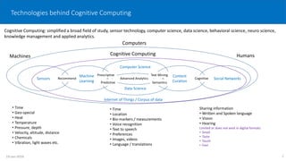 Km cognitive computing overview by ken martin 19 jan2015 | PPT