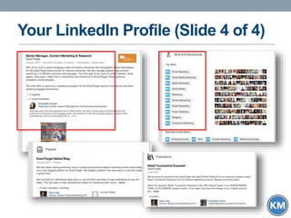 Completing Your LinkedIn Profile: 17 Key Elements | PPTX | Resume ...