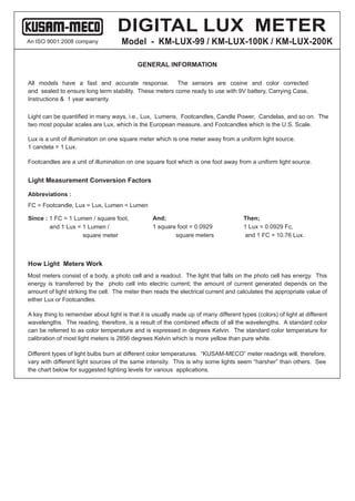 Km lux-99-100 k-200k | PDF