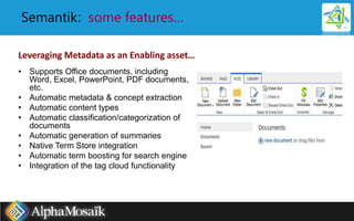 Km share point and semantik-va | PPT