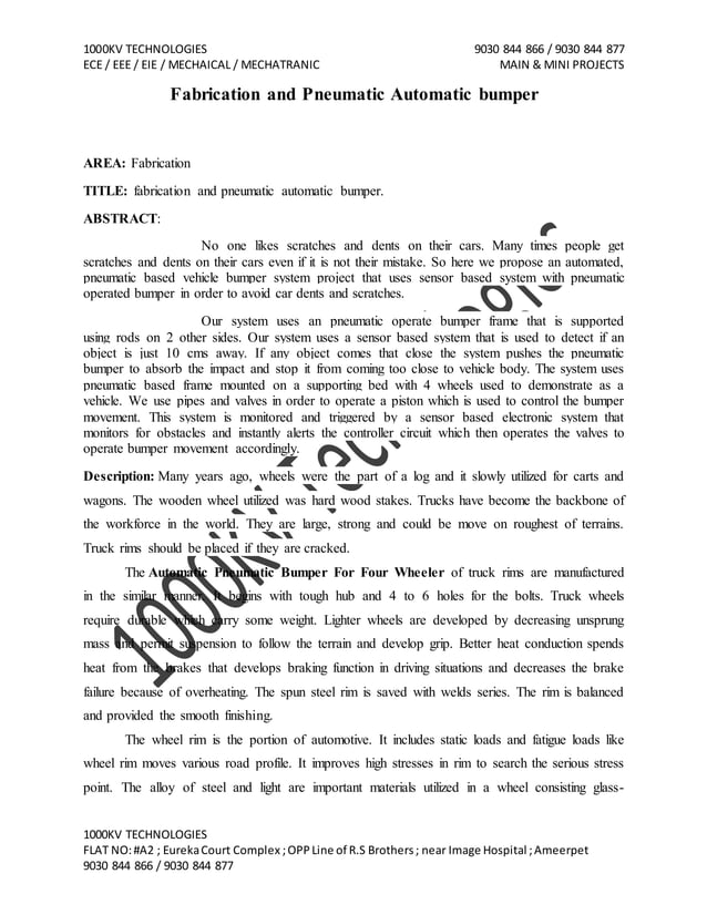 Km08 pneumatic automatic bumper (wecompress) | PDF