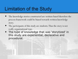 A Process Framework to Capture Tacit Knowledge Using Storytelling | PPT