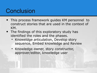 A Process Framework to Capture Tacit Knowledge Using Storytelling | PPT