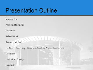 A Process Framework to Capture Tacit Knowledge Using Storytelling | PPT