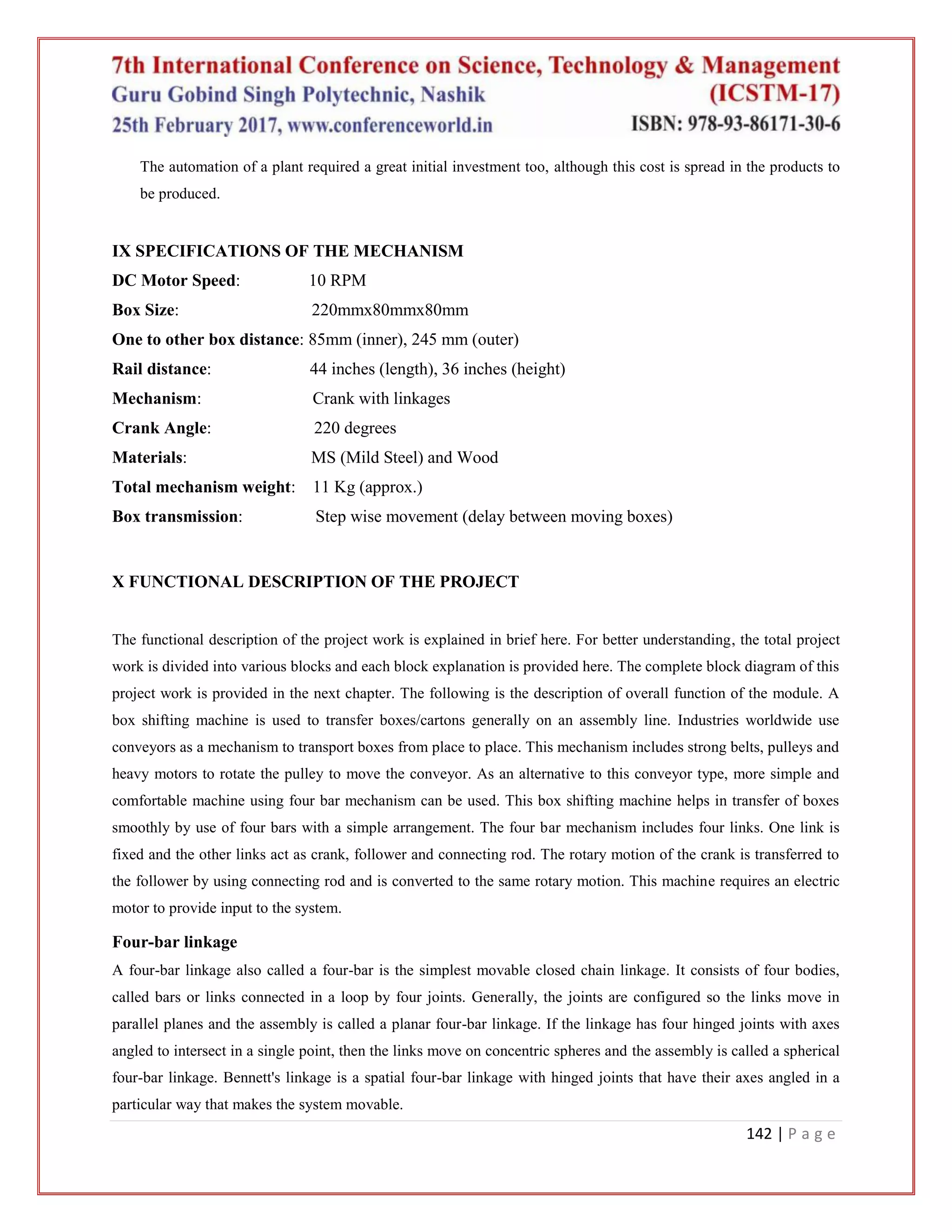 Km151 box moving transporting using four bar link mechanism (wecompress) | PDF